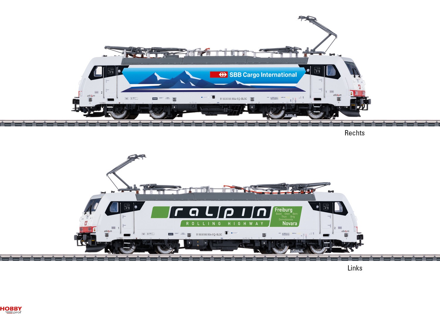 Märklin RAlpin-SBB Br186 Electric Locomotive (AC+Sound) Schaal 1: 87 ...