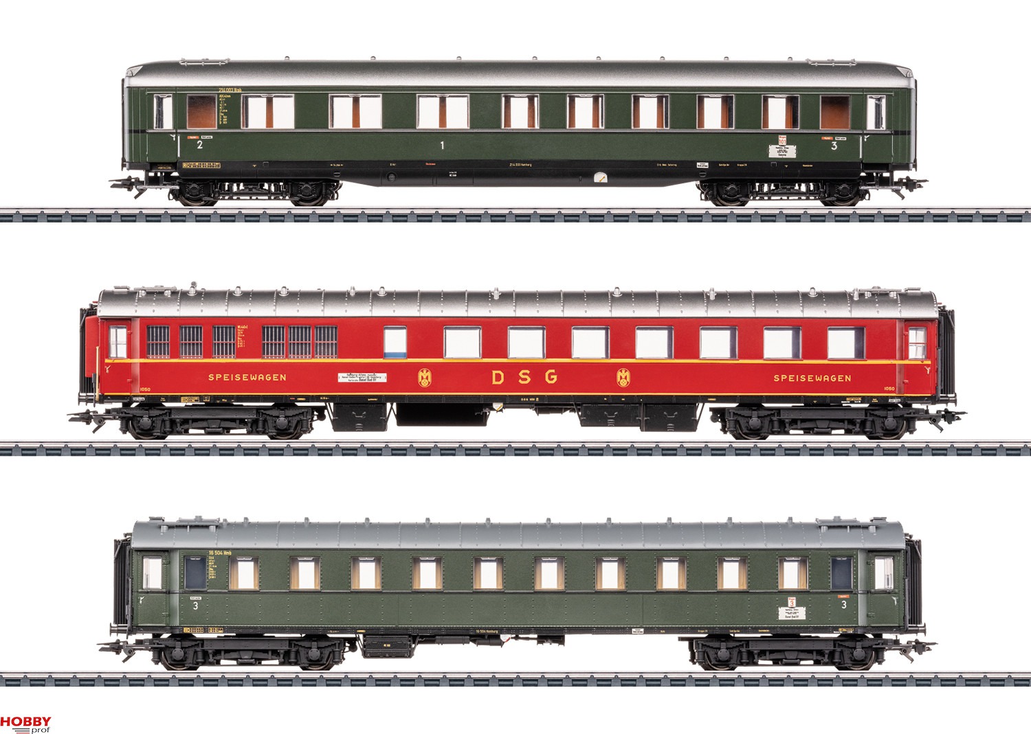 Märklin DB 'D74' Passenger Coach Set 2 (AC) Schaal 1: 87 (H0) - Hobbyprof