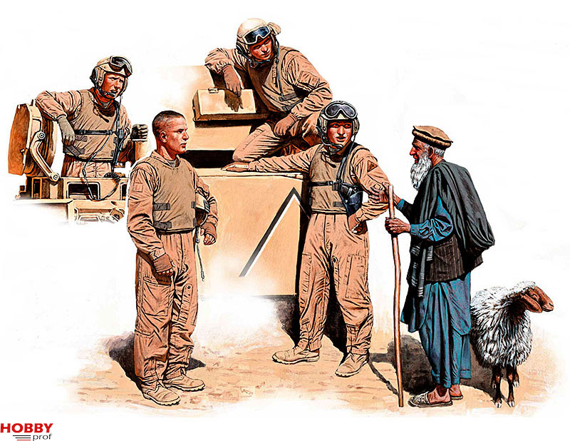 Master Box-LTD Modern US tankmen in Afghanistan Schaal 1: 35 - Hobbyprof